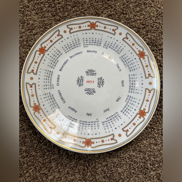 Accents | Vintage Richard Ginori 1977 Calendar Plate | Poshmark